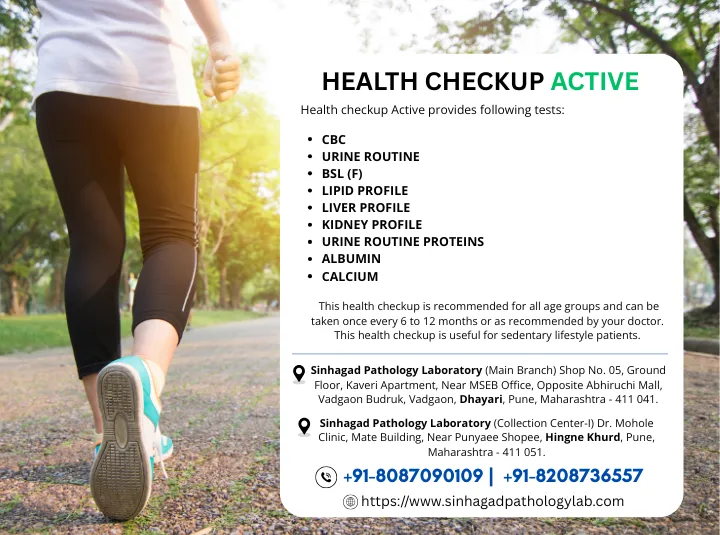 Health Checkup Packages | Sinhagad Pathology Laboratory - Vadgaon ...